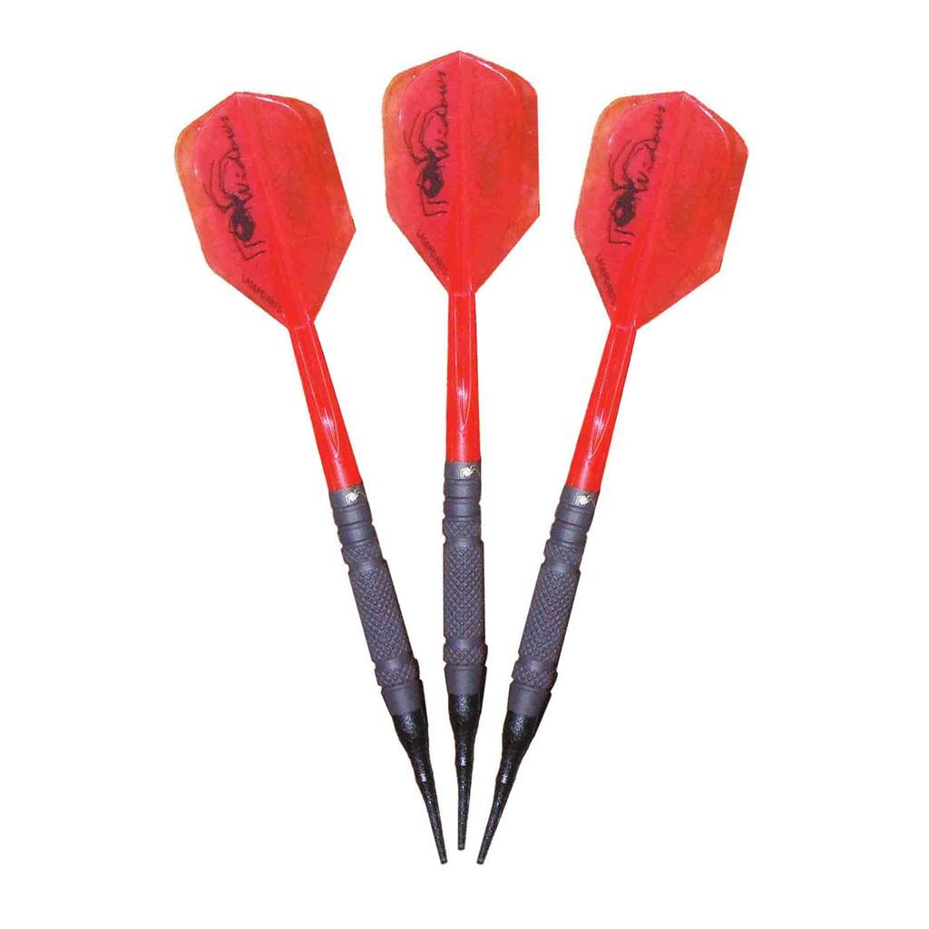 Laserdarts Black Widows- Knurled Soft Tip - GameTablesOnline.com